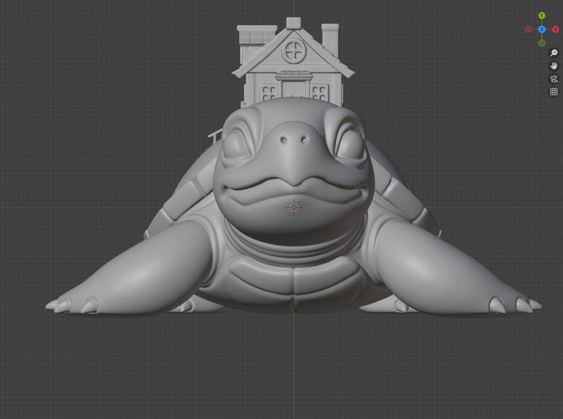 Whimsical Turtle House STL – Fantasy 3D Printable Model - Etsy