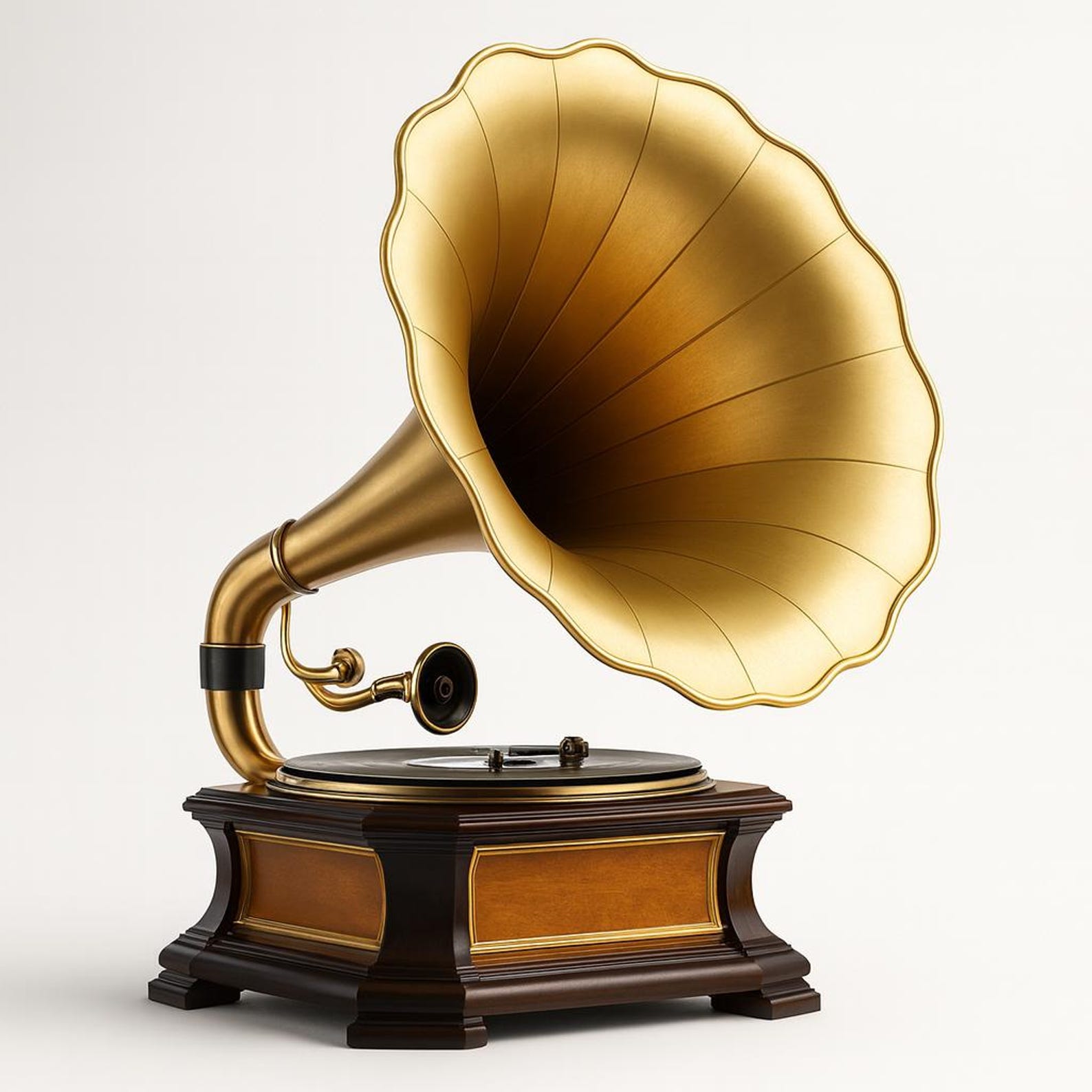 Vintage Gramophone Sculpture STL | Classic Phonograph Statue 3D Print ...