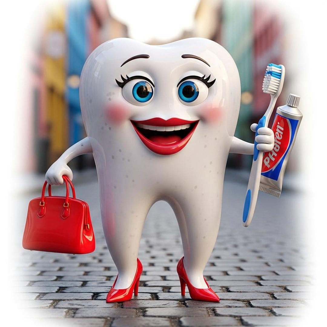 3D Printable Tooth Character STL File | Dentist Office Decor - Etsy UK