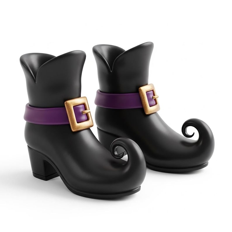 Witch Boots STL: 3D Print File for Halloween Decor & Cosplay (digital ...