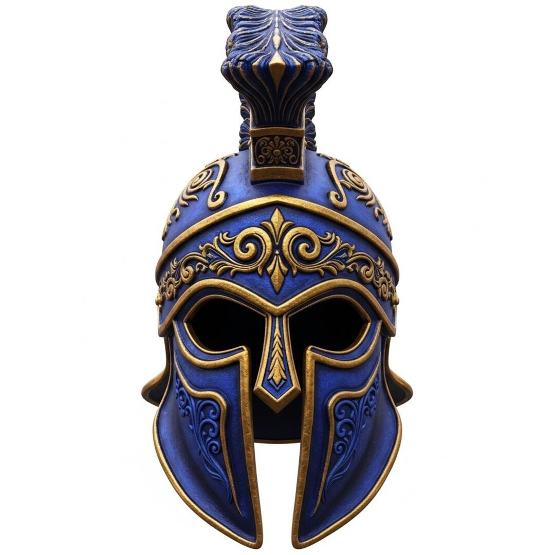 Gladiator Helmet STL – Ornate Ancient Warrior Armor 3D Printable Mask ...