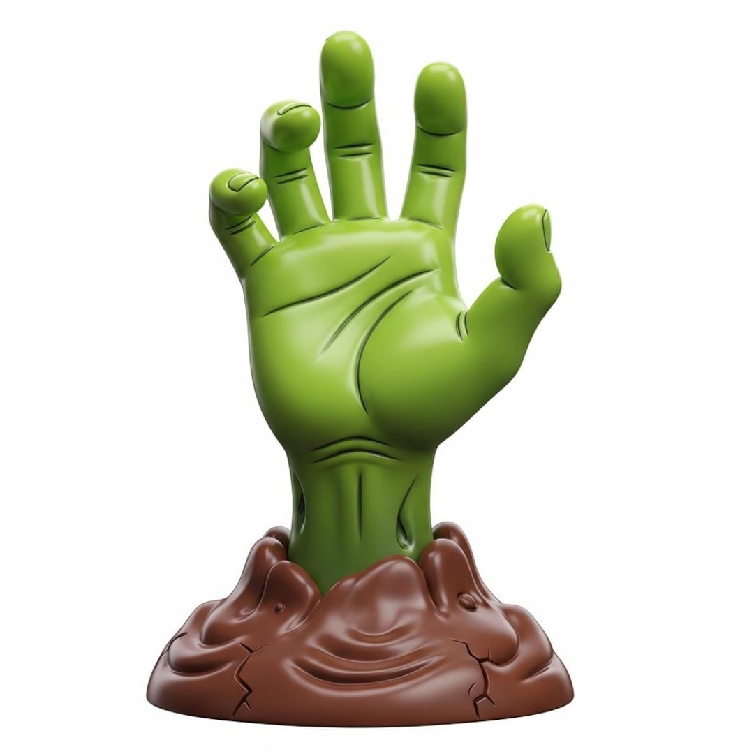 3D Printable Zombie Hand STL File: Halloween Decoration (100mm) - Etsy