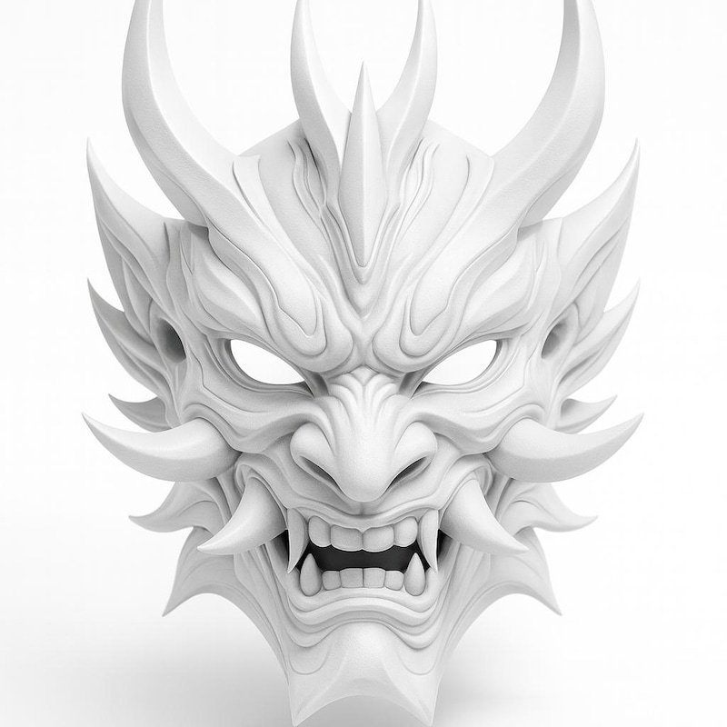 Oni Face Mask - Etsy
