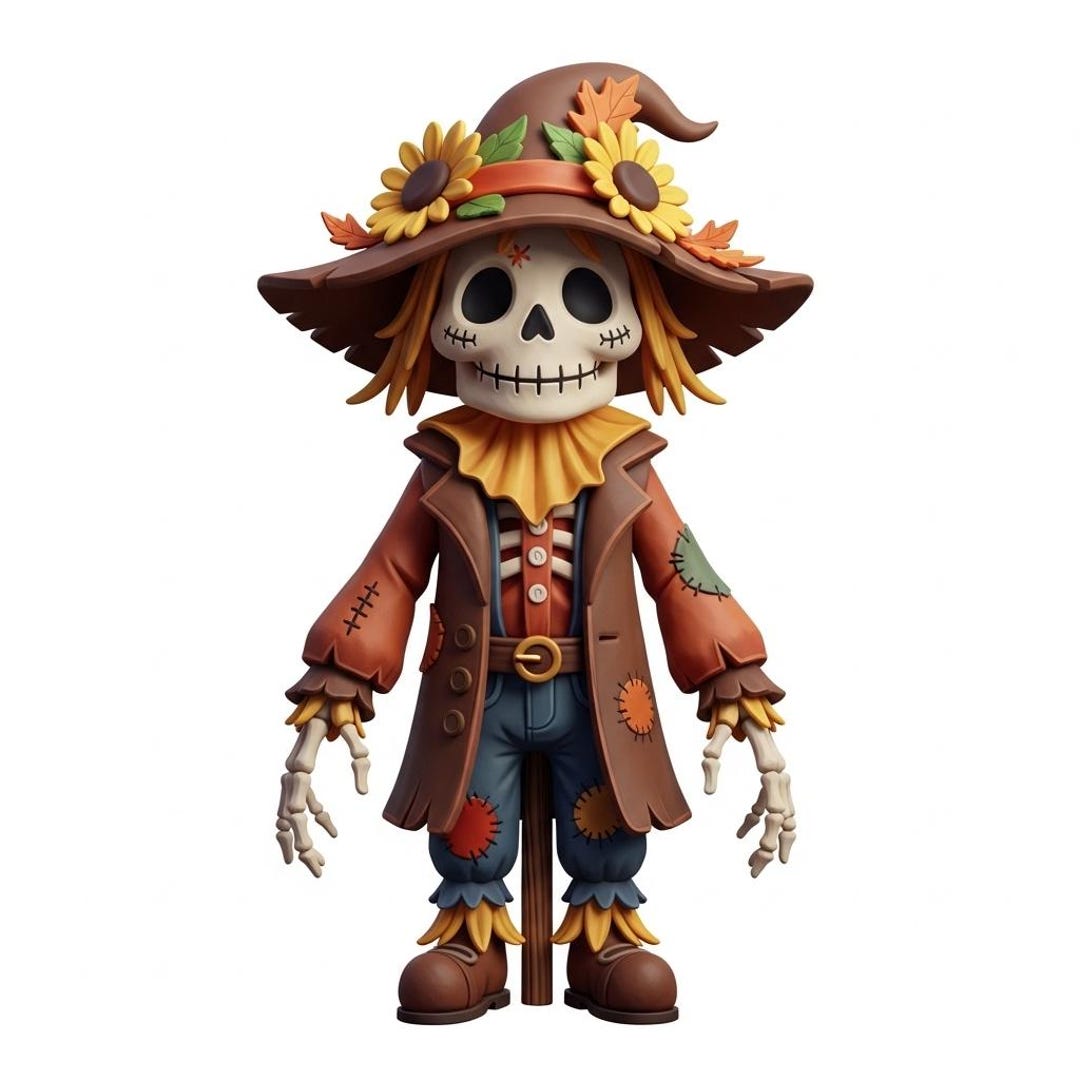 Halloween Scarecrow Figurine STL – 3D Printable Toy Statue - Etsy