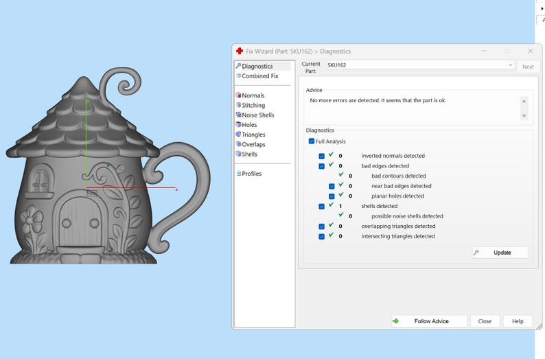 Cottage Mug House STL | Fairy House Cup 3D Printable Model | Stylized ...