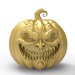 Scary Monster Pumpkin STL File: 3D Print Halloween Decor (digital ...