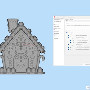 Gingerbread House STL – Christmas Candy House 3D Printable Model ...