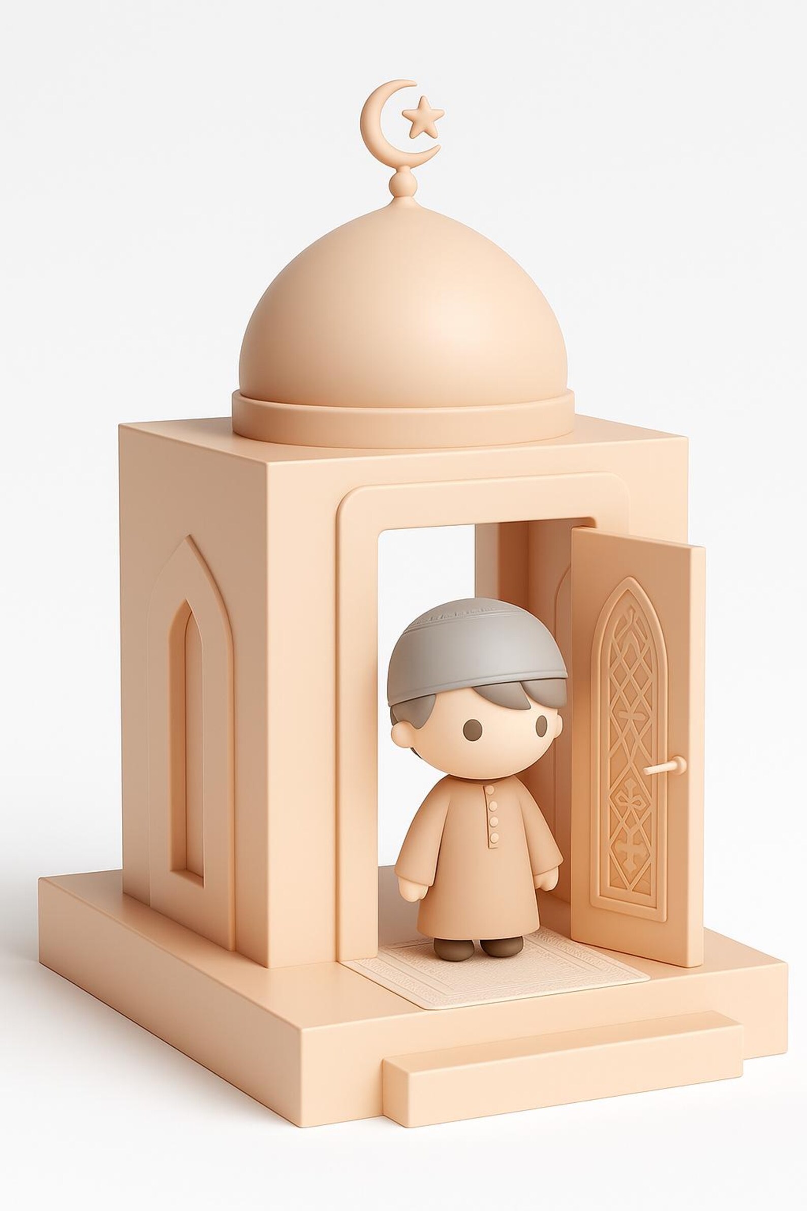 Islamic Mosque Diorama STL | Prayer Scene 3D Model (digital Download ...