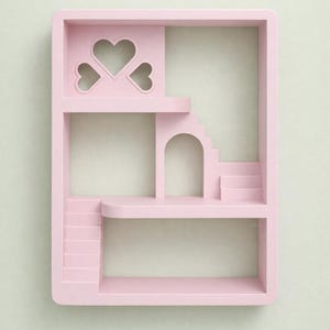 Smiski Valentines Display Case With Table and Chair | Pastel Colors ...