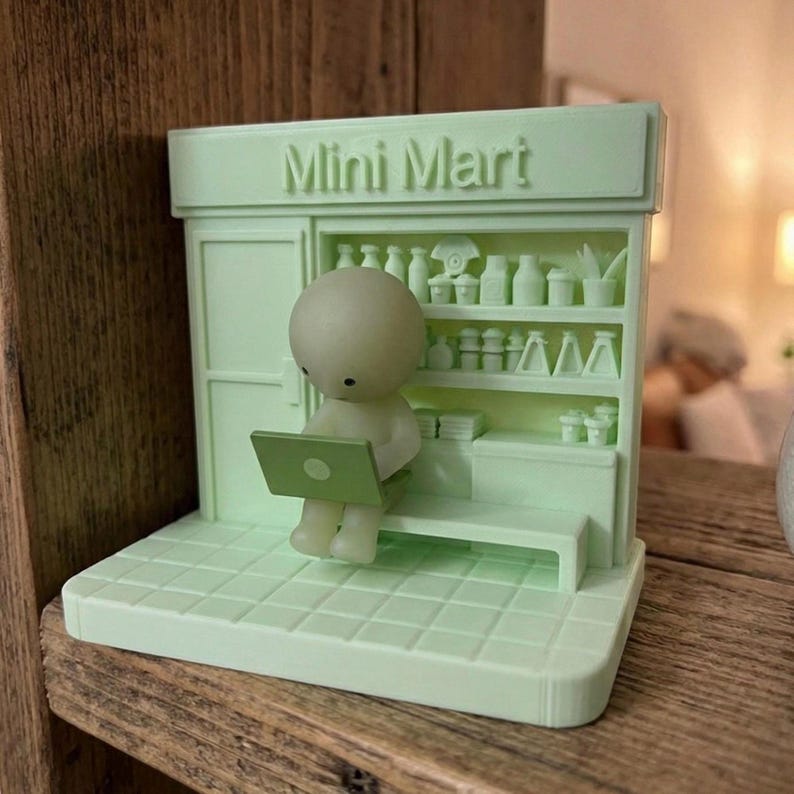 Smiski Storefront Figurine Display | Matte Customizable Mini Gift - Etsy