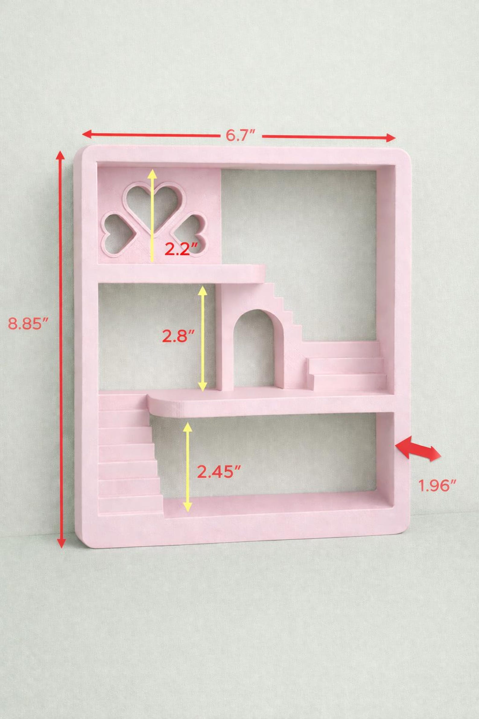 Smiski Valentines Display Case With Table and Chair | Pastel Colors ...