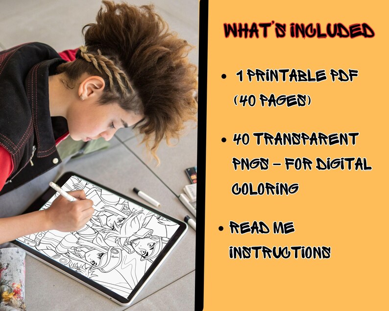 Gachiakuta Style Coloring Pages | Anime Manga Coloring Book | Printable ...