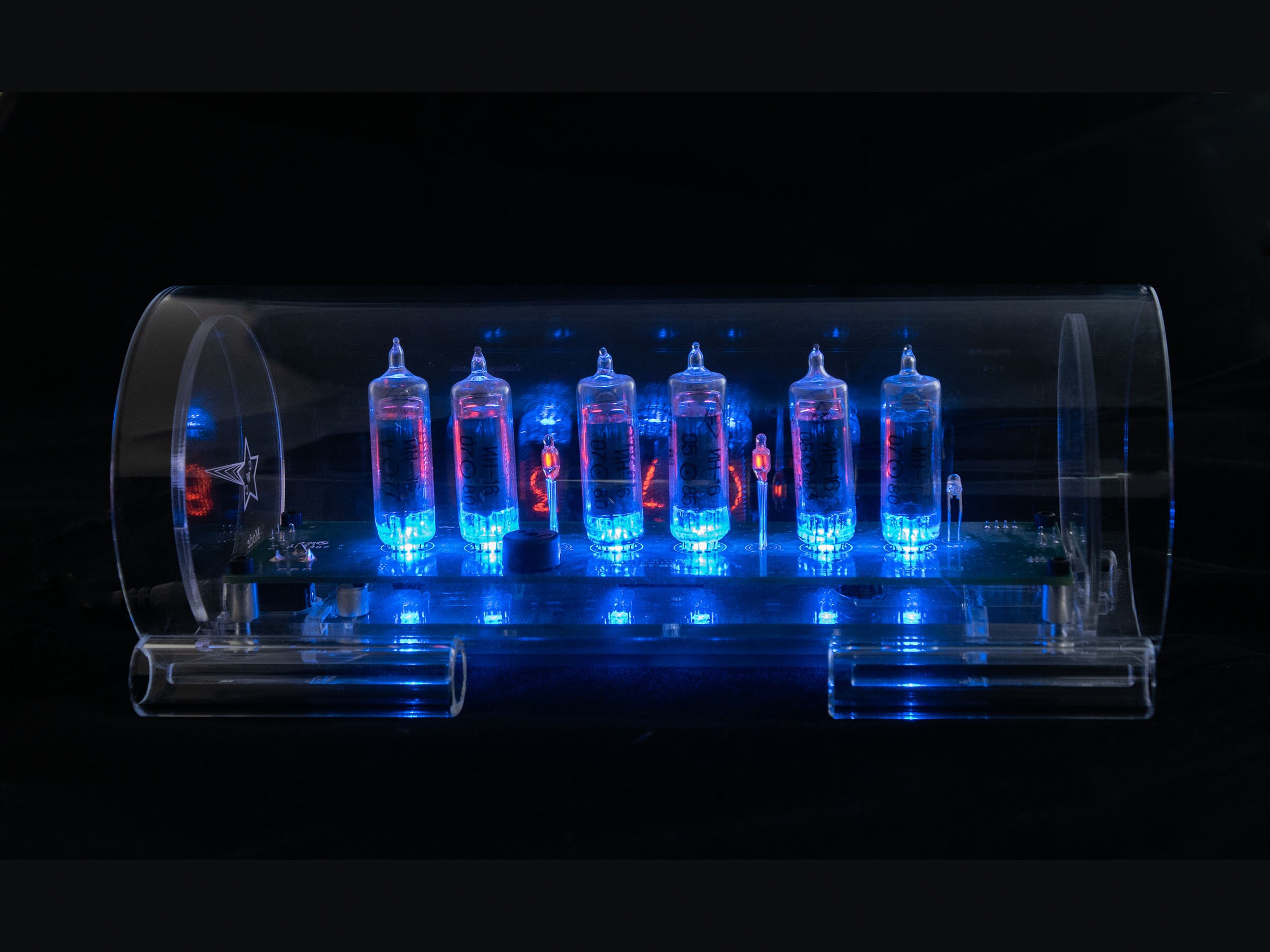 Glass Nixie Clock Mini - Etsy