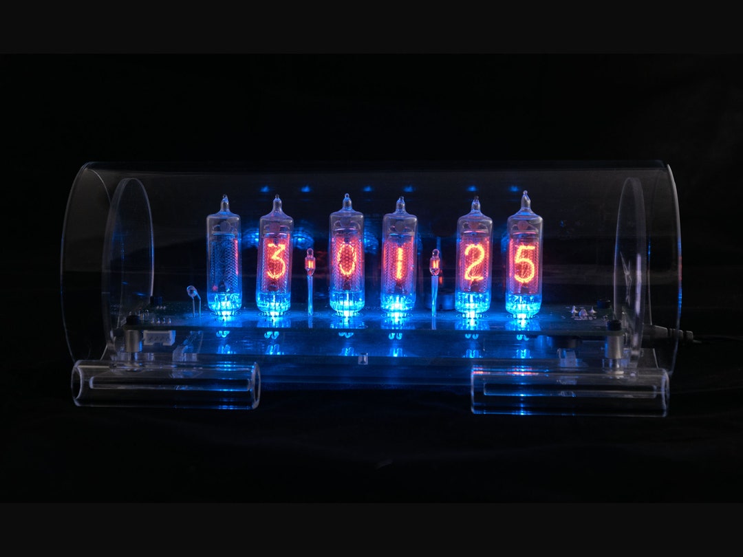 Glass Nixie Clock Mini - Etsy