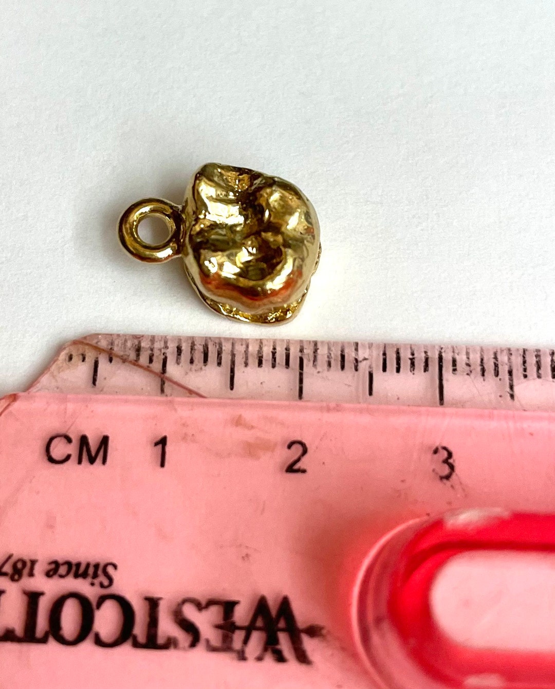 Gold Tooth Molar Tooth Charm Tooth Necklace Charm Pendant Necklace - Etsy