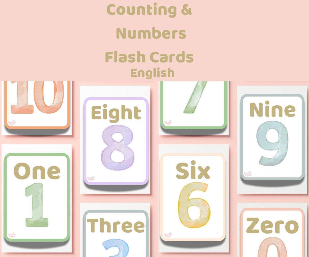 Number Flashcards 0–10 | English | Printable for Toddlers ...