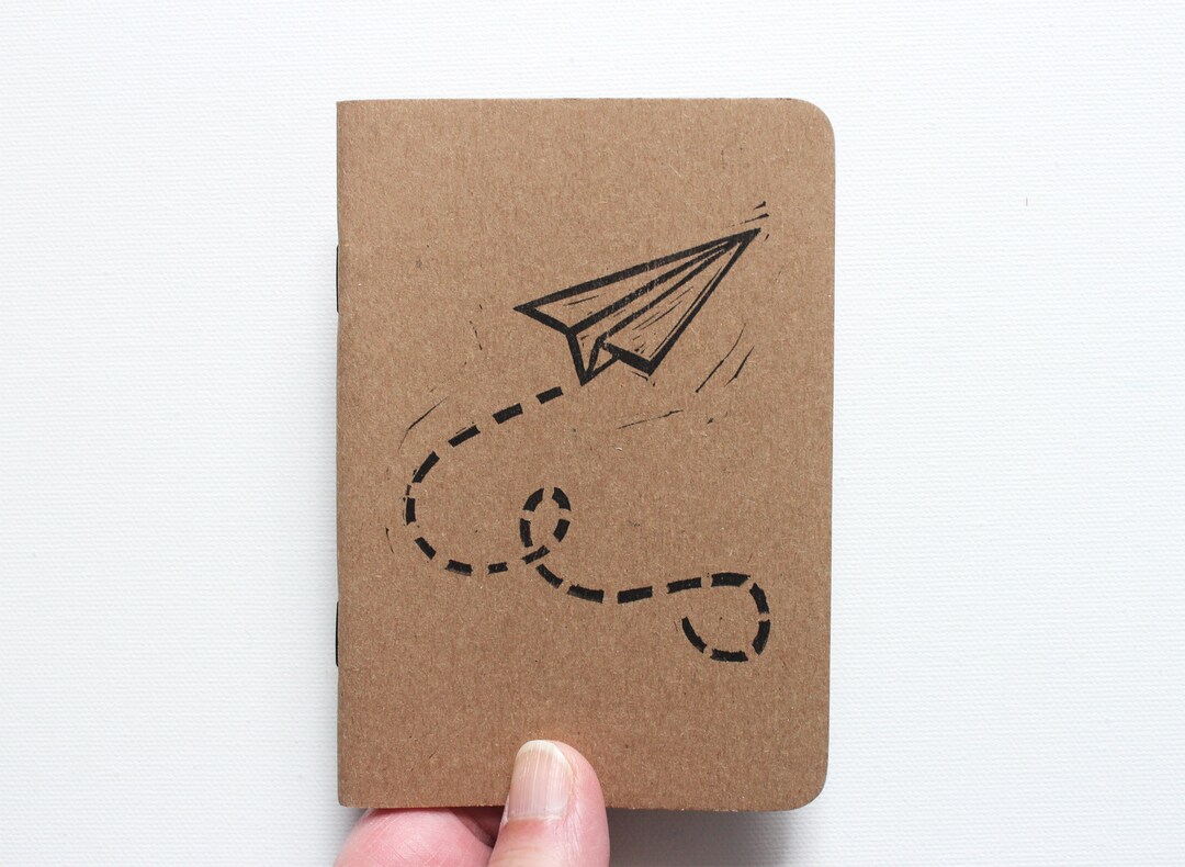 Paper Plane Journal, Paper Airplane Cute Notebook, Travel, Sending Love ...