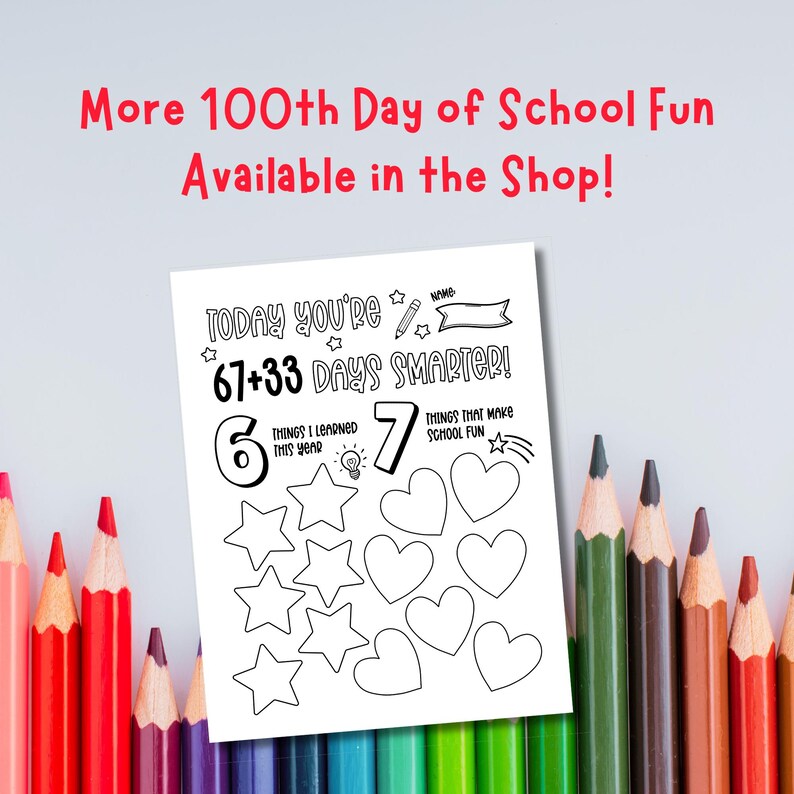 Editable 100th Day of School Gift Tag | 6-7 Slang 100 Days Smarter Gift ...