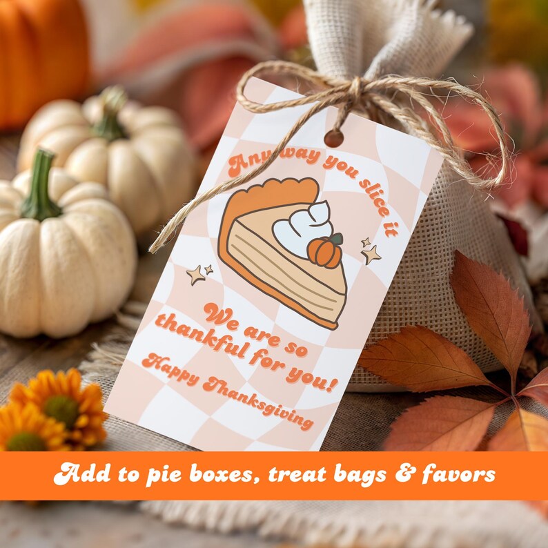 Retro Thanksgiving Gift Tag Printable | Fall Teacher Appreciation Gift ...