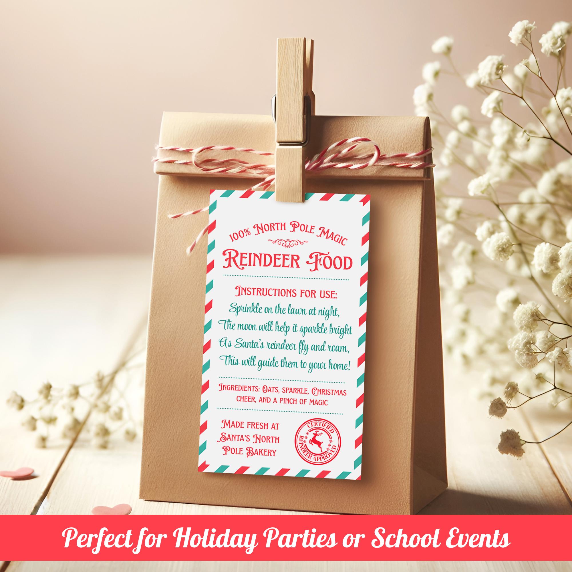 Magic Reindeer Food Tag | Printable Christmas Magical Reindeer Food ...