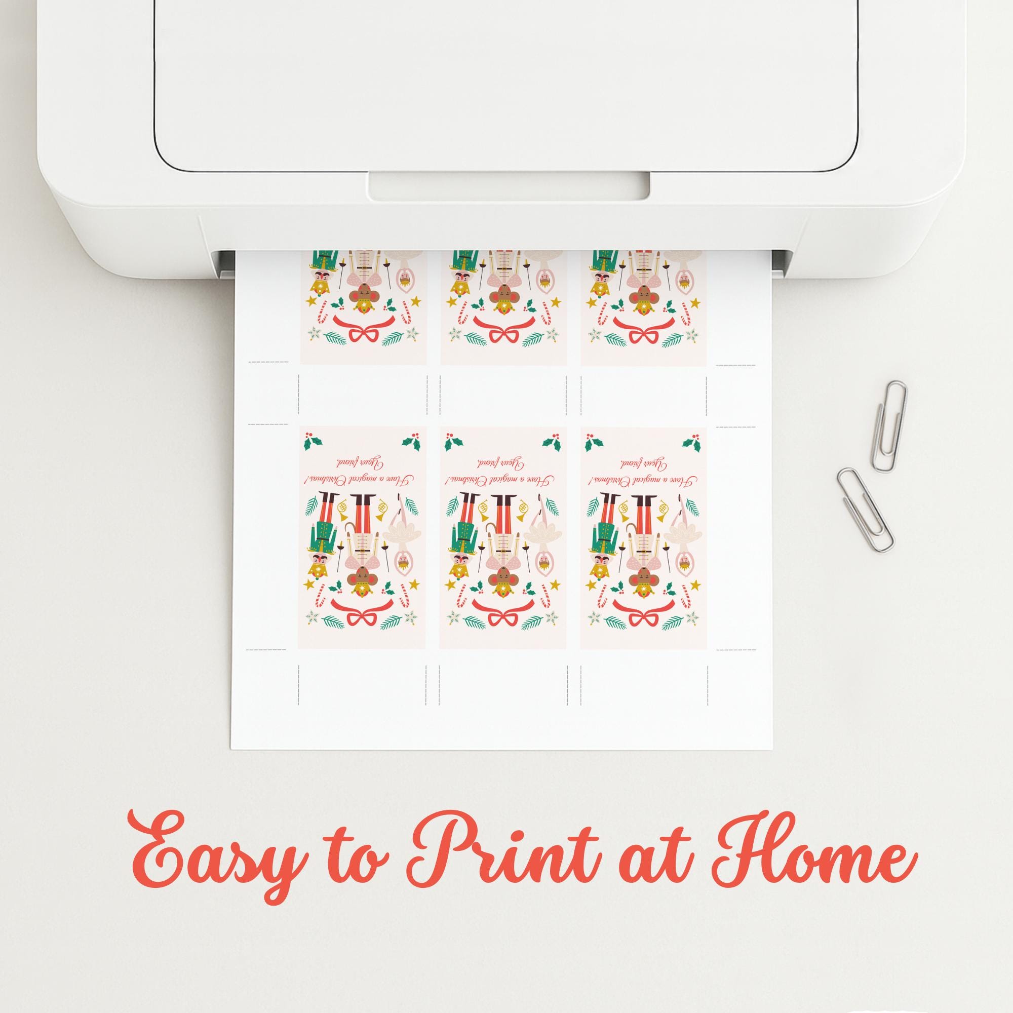 Christmas Nutcracker Gift Tags | Nutcracker Ballet Printable Gift Tag ...