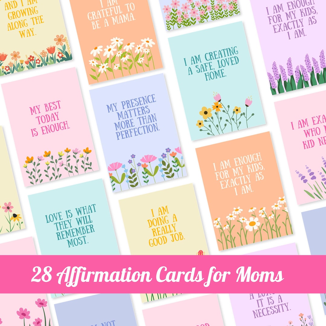 Motherhood Affirmation Cards Printable | Positive Affirmations for New ...