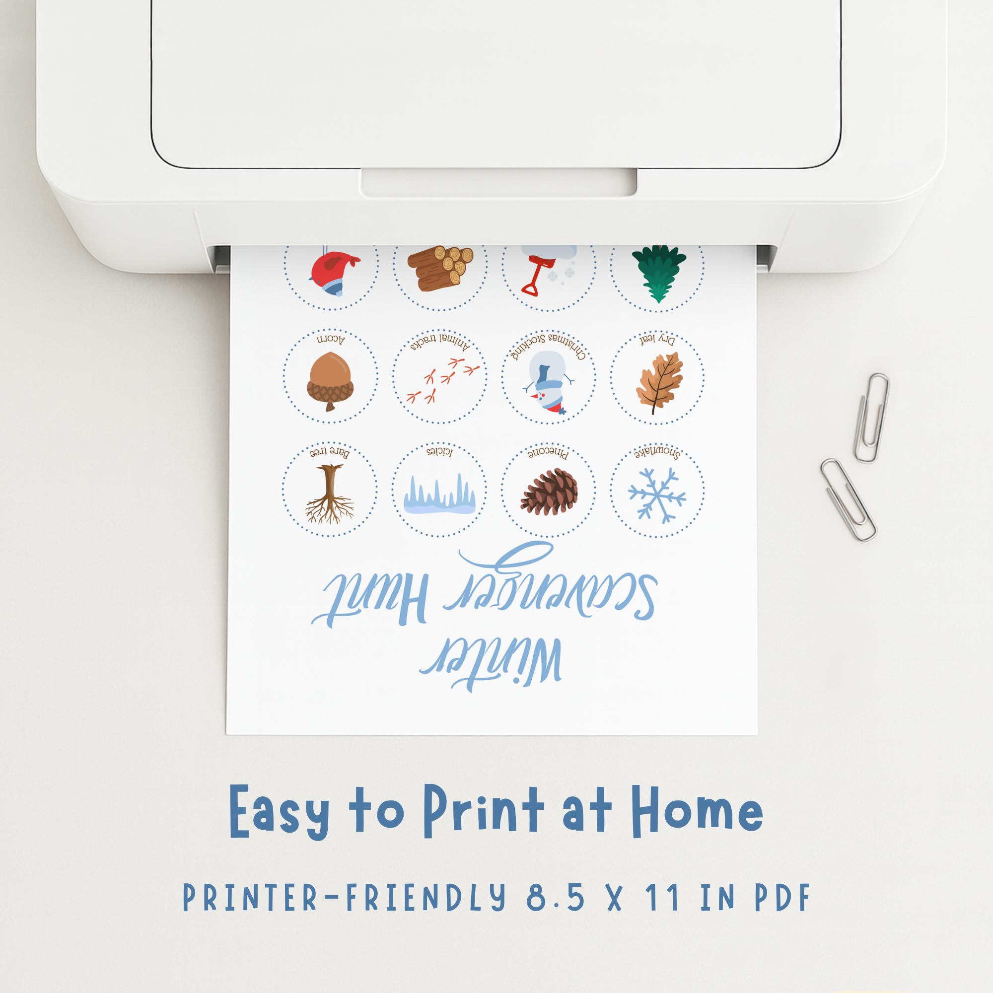 Winter Scavenger Hunt for Kids | Indoor and Outdoor Treasure Hunt ...