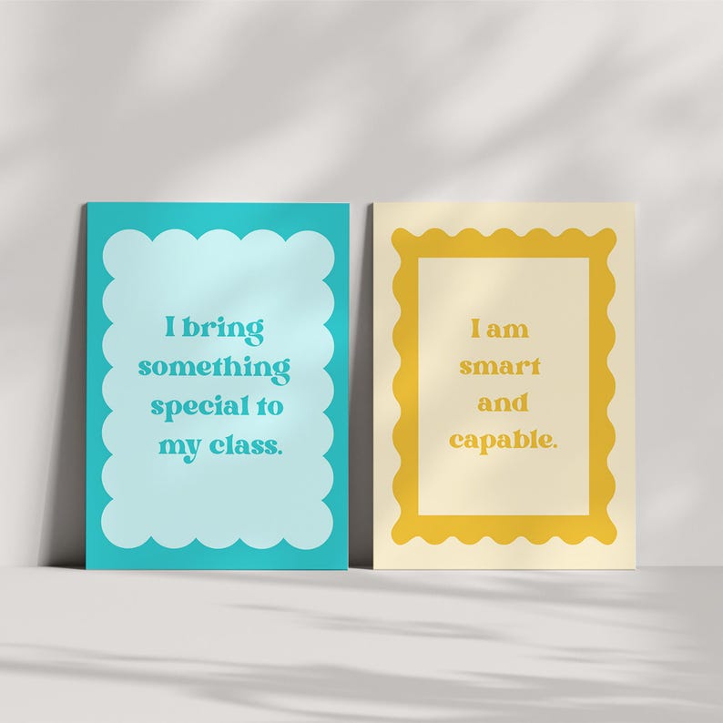 School Affirmation Cards for Kids Printable | School Day Morning ...