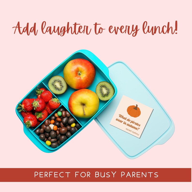 Fall Jokes Lunchbox Notes for Kids | Autumn Lunchbox Joke Cards | Fall ...