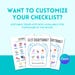 Kids Backpack Checklist Ready-to-print Back to School Kindergarten ...