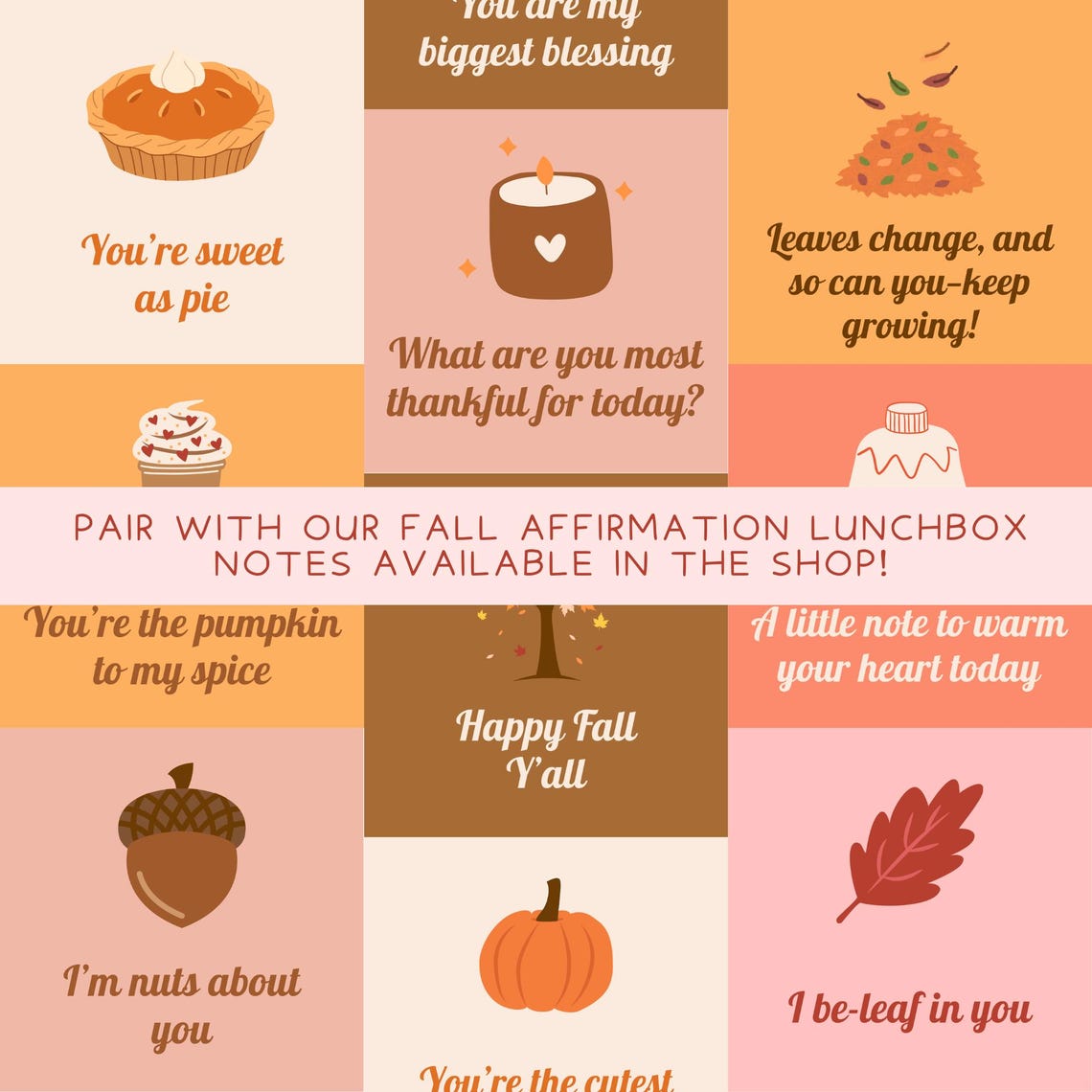 Fall Jokes Lunchbox Notes for Kids | Autumn Lunchbox Joke Cards | Fall ...