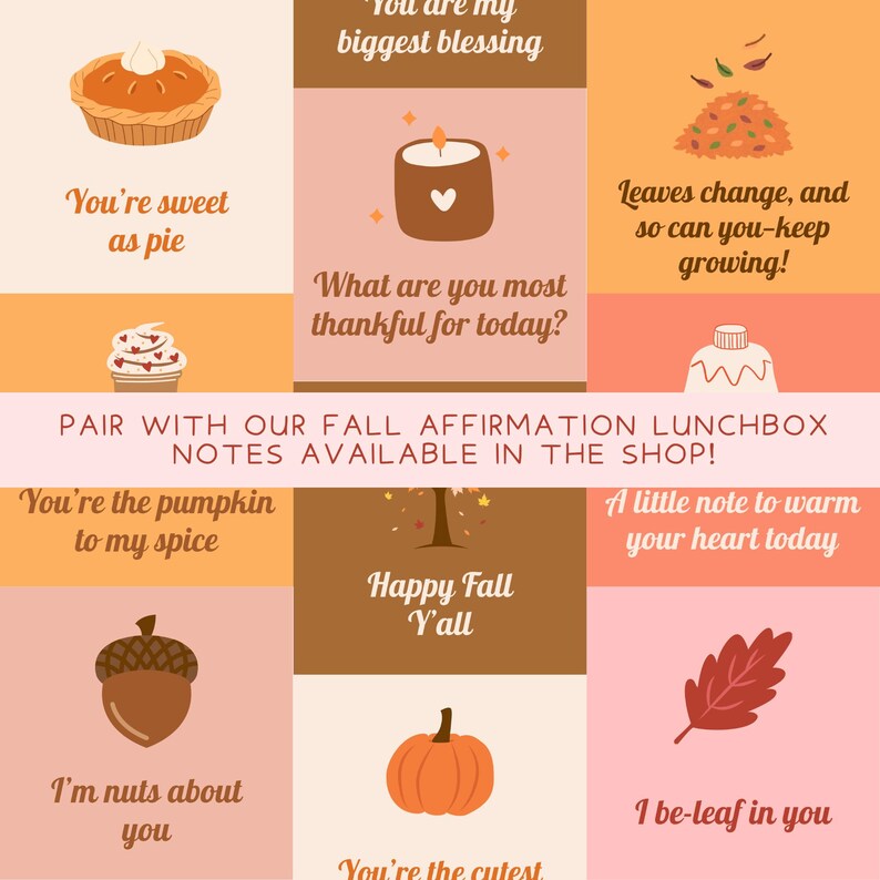 Fall Jokes Lunchbox Notes for Kids | Autumn Lunchbox Joke Cards | Fall ...