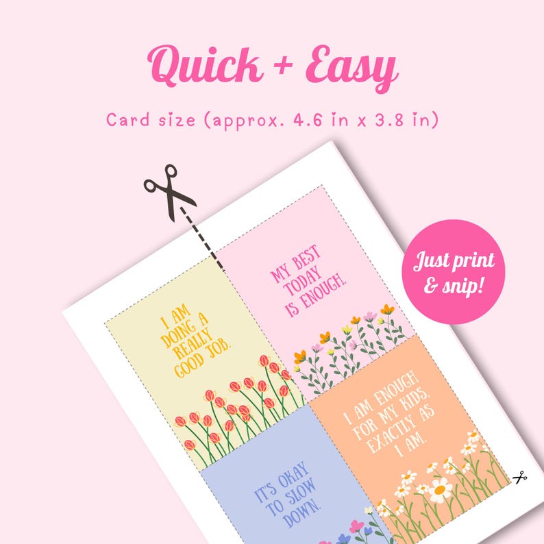 Motherhood Affirmation Cards Printable | Positive Affirmations for New ...