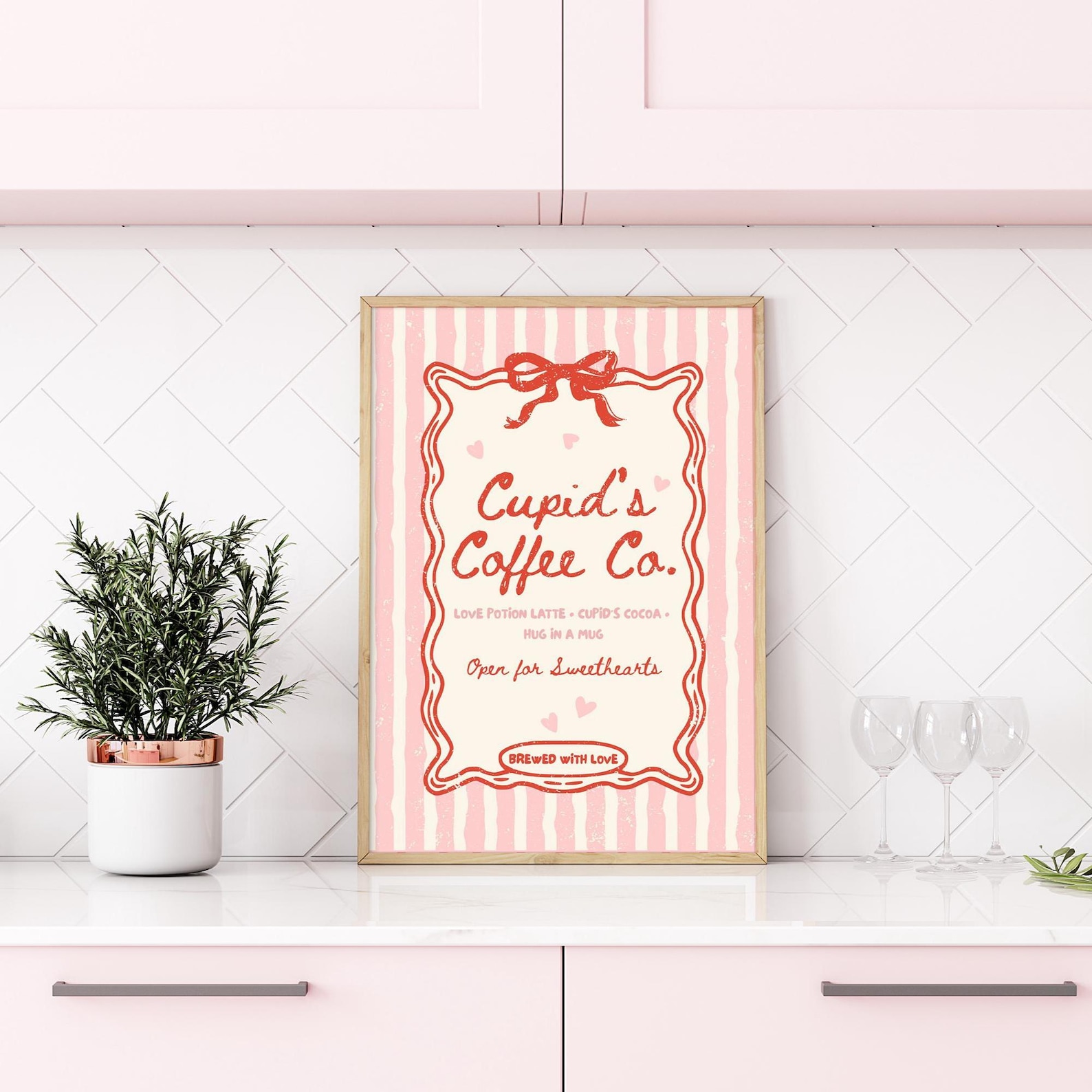 Valentines Coffee Decor Printable | Cupid's Coffee Co Valentine's ...
