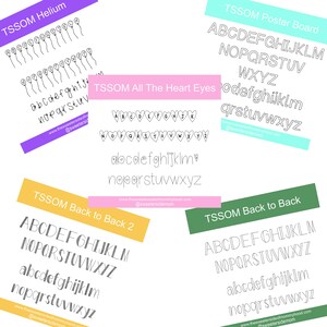Hand Drawn Font Bundle - Bubble Letter Fonts Cute Fonts - Etsy