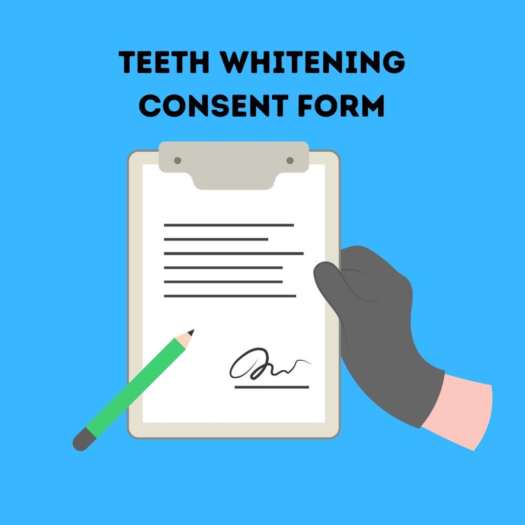 Teeth Whitening Consent Form – Download & Print - Etsy
