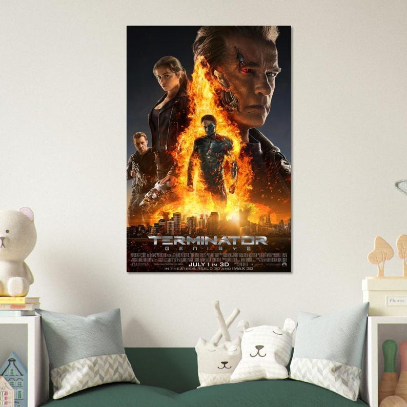 Terminator Genisys Movie Poster: Iconic Sci-fi Art for Your Wall ...