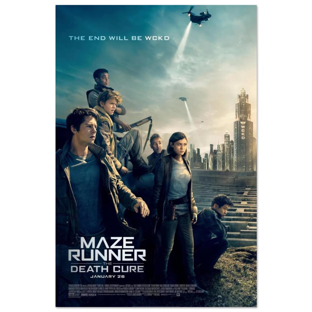 Maze Runner: the Death Cure Movie Poster – Iconic Sci-fi Classic Matte ...