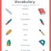 School Supplies Matching Worksheet: ESL Vocabulary Printable (PDF) - Etsy
