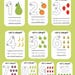 Fruit Numbers Flashcards: Kids Counting & Tracing, Preschool Math ...