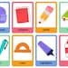 School Supplies Flashcards: Classroom Vocabulary Learning Tools (PDF ...