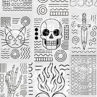 Tattoo Practice Sheets | Set of 10 Printable Stencils | Instant ...