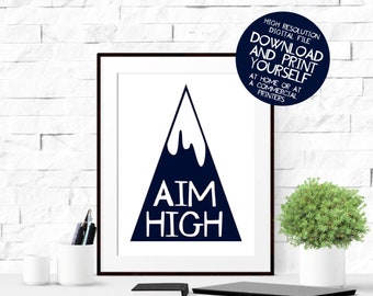 Aim High Poster - Etsy