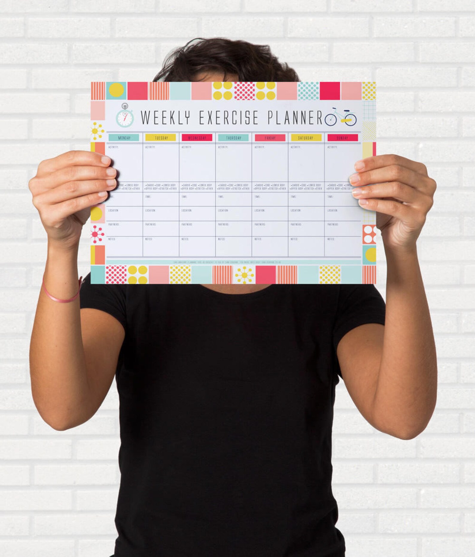 Printable Fitness Organiser, Gym Diary, Weekly Exercise Planner ...