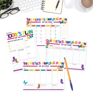 Printable Planner, Daily to Do List, Family Organiser, Daily Planner ...