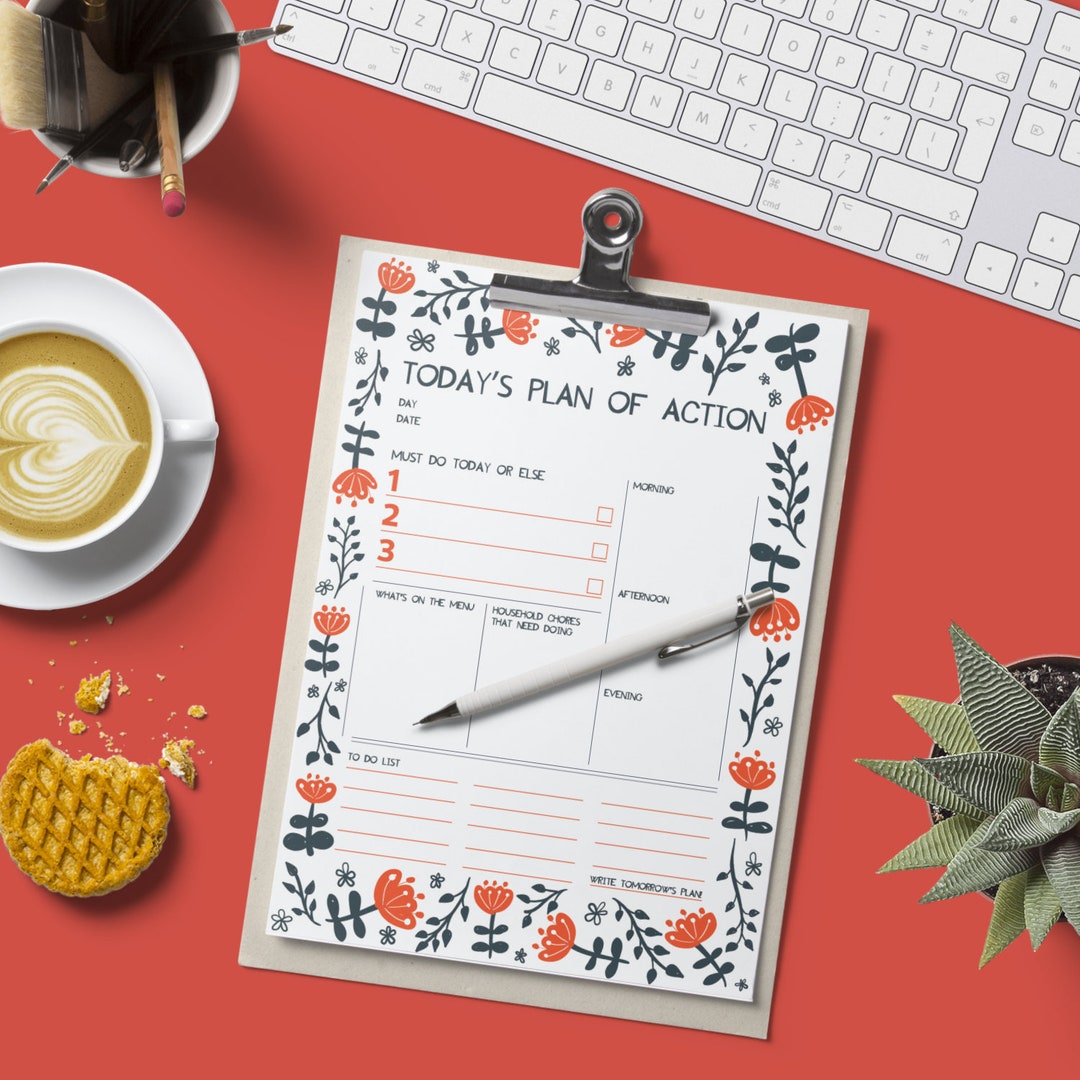 Printable Daily Planner, to Do List, Teacher Planner, Daily Organiser ...