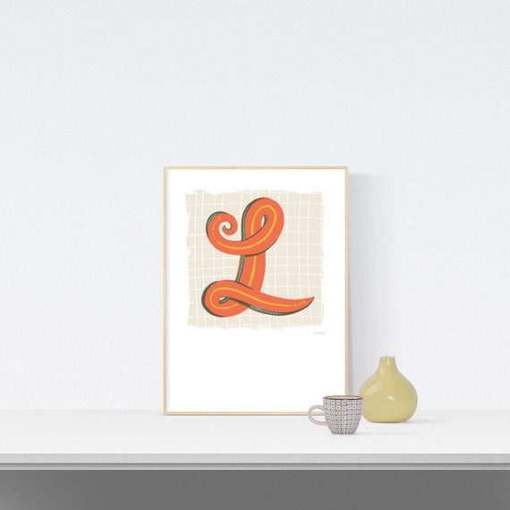 Home & Living Wall Hangings Printable Letter Printable Letter Lettering ...