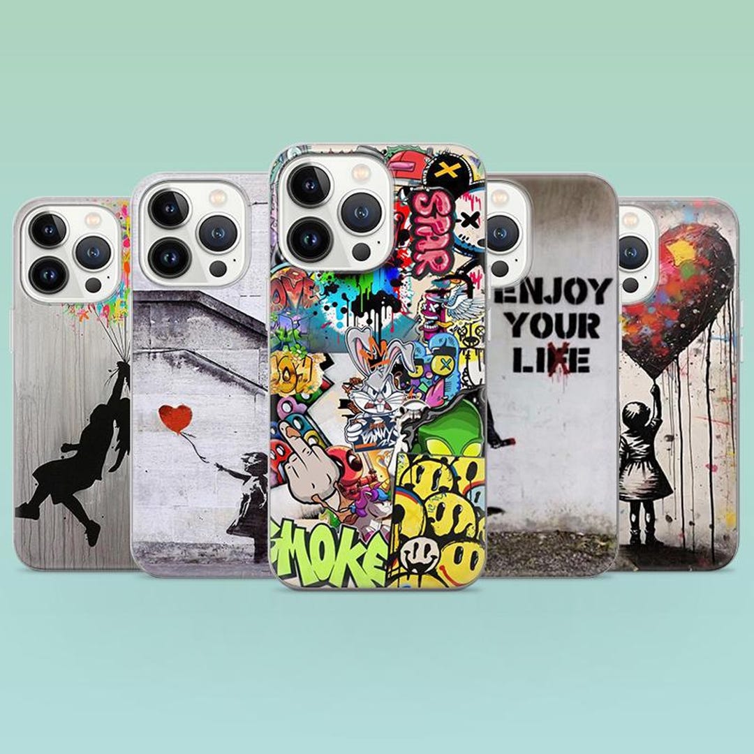 Banksy Phone Case Street Art Anonymous Cover for iPhone 16 Pro , 15, 14 ...