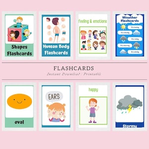 Printable Kids Flashcards | Multi-themed Learning Cards for Toddlers ...