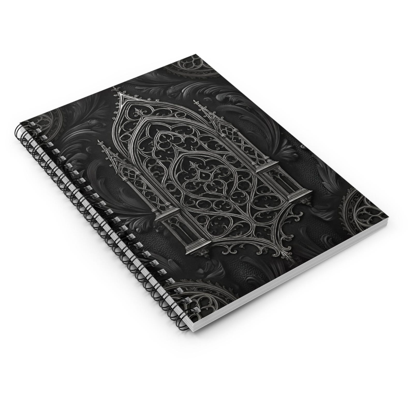 Gothic Cathedral Arch Journal – Dark Ornate Notebook for Writing ...